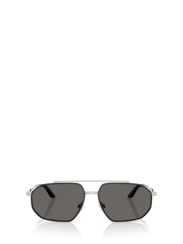 Dolce & Gabbana Aviator Sunglasses - Silver / Matte Black