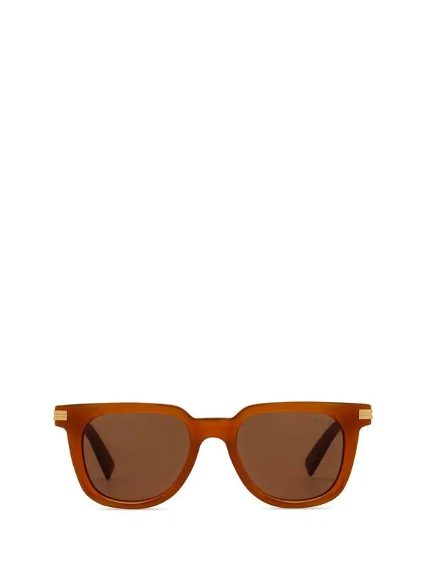 Zegna Squarish Sunglasses - Shiny Light Brown