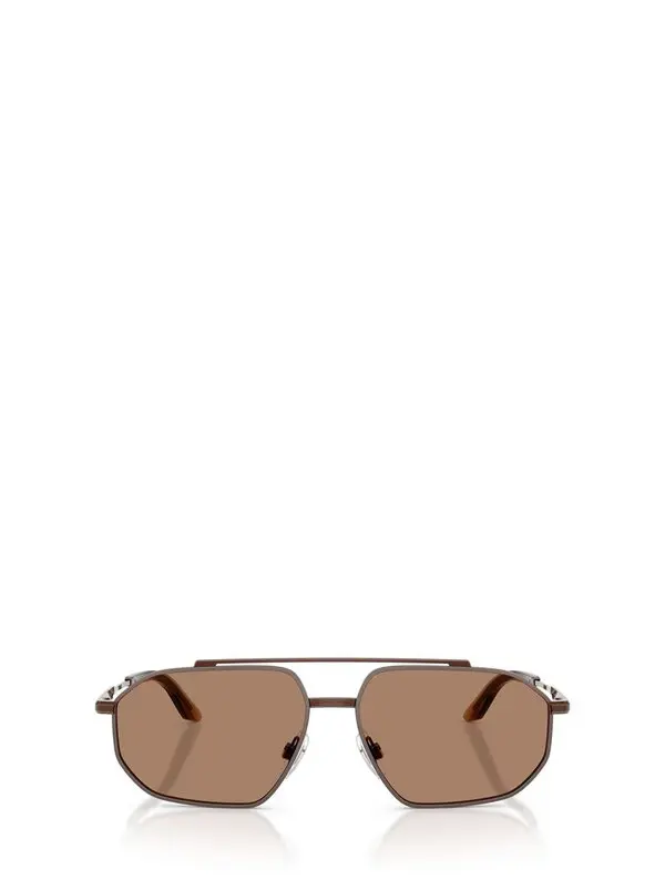 Dolce & Gabbana Aviator Sunglasses - Brown / Matte Brown