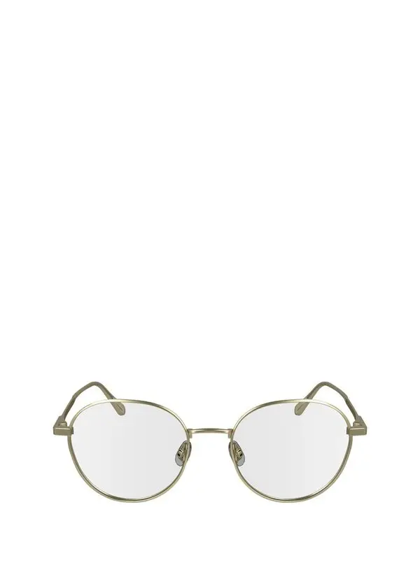 Calvin Klein Rounded Eyeglasses - Matte Gold