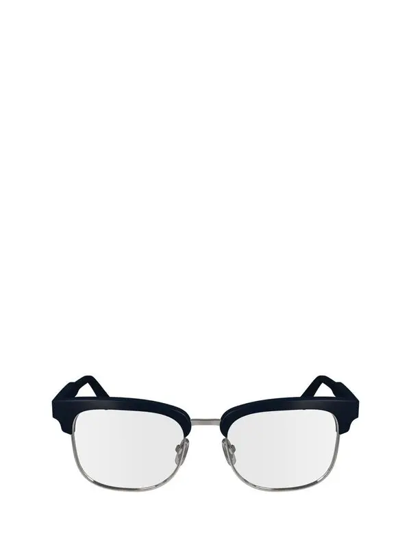 Calvin Klein Acetate And Metal Eyeglasses - Blue