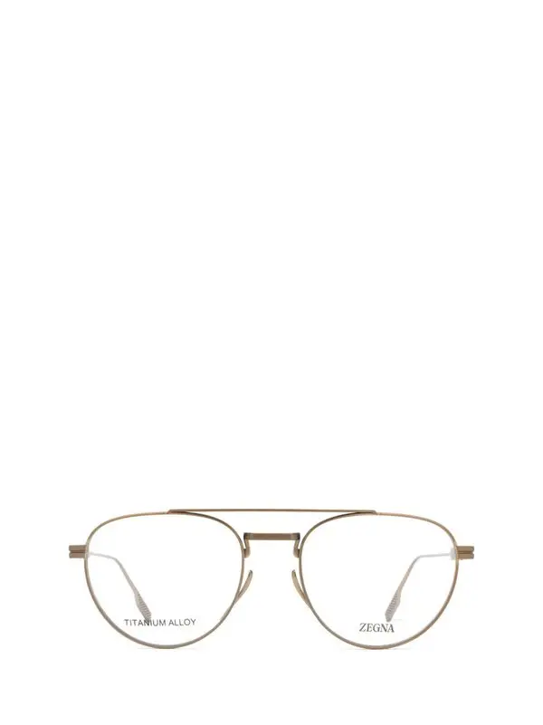 Zegna Aviator Eyeglasses - Matte Light Bronze