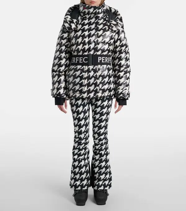Perfect Moment Aurora High-rise Houndstooth Ski Pants