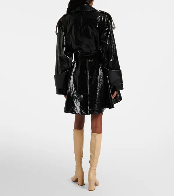 Chloé Belted Double-breasted Linen Coat