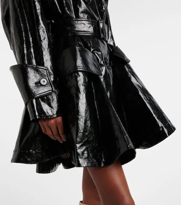 Chloé Belted Double-breasted Linen Coat