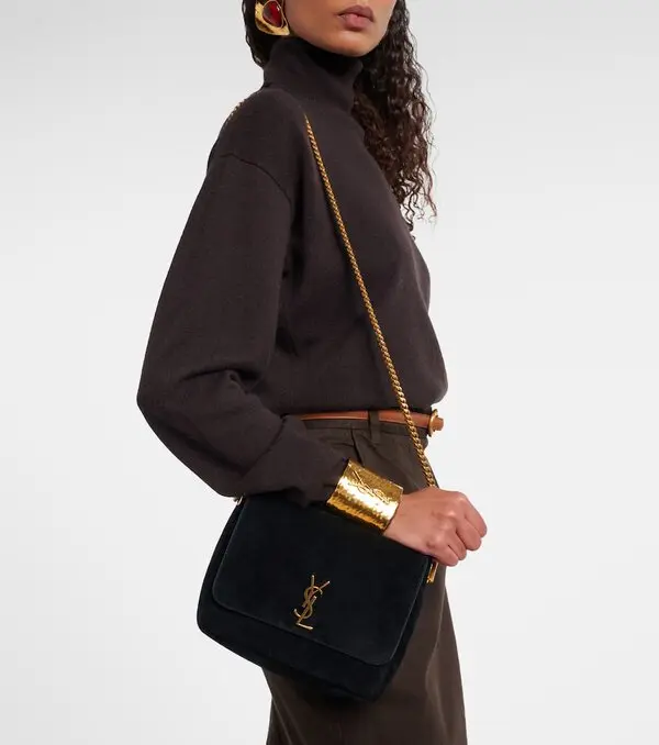 Saint Laurent Kate Suede Shoulder Bag