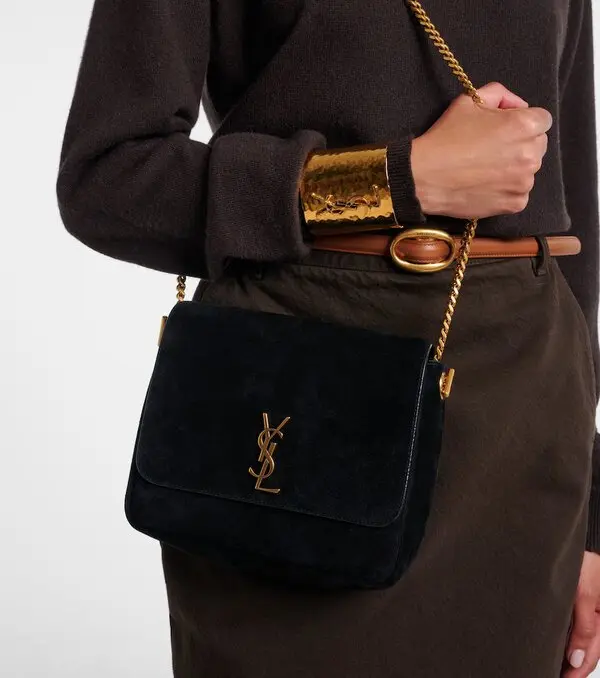 Saint Laurent Kate Suede Shoulder Bag