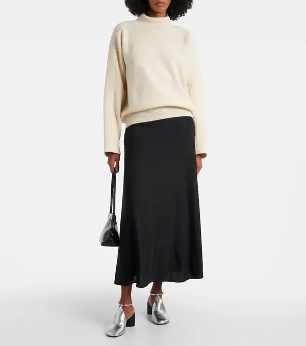 JIL SANDER Metallic Leather Pumps