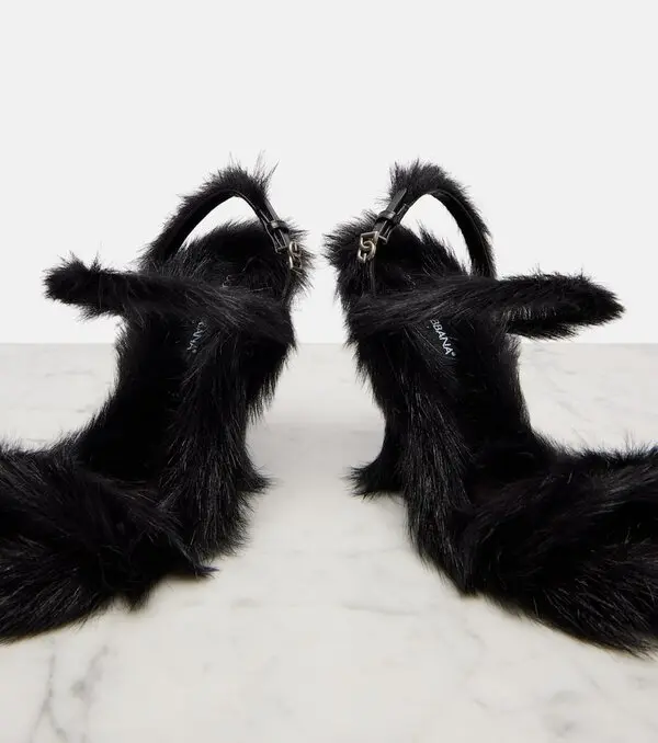 Dolce & Gabbana 105 Shearling Sandals