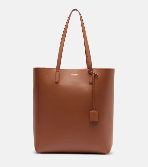 Saint Laurent Shopping Leather Tote Bag - Brown