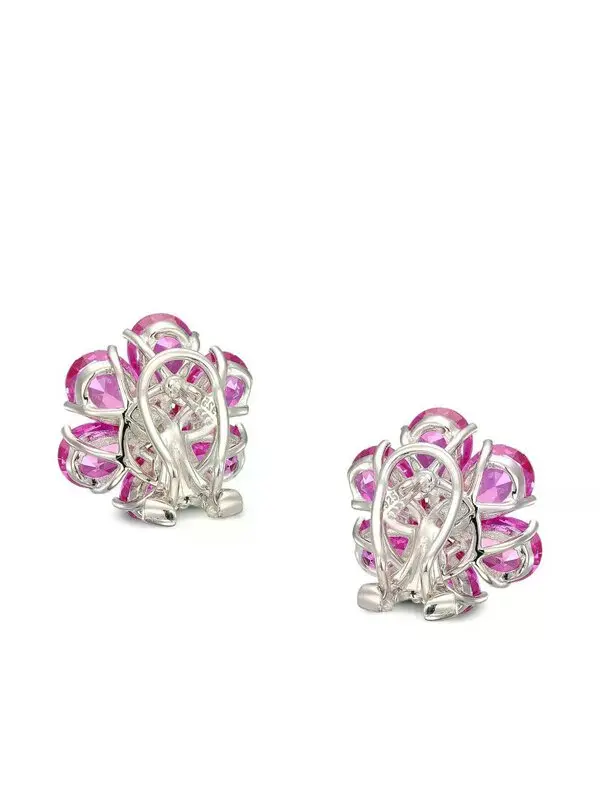 ANABELA CHAN 14k White Gold Vermeil Marguerite Daisy Earrings