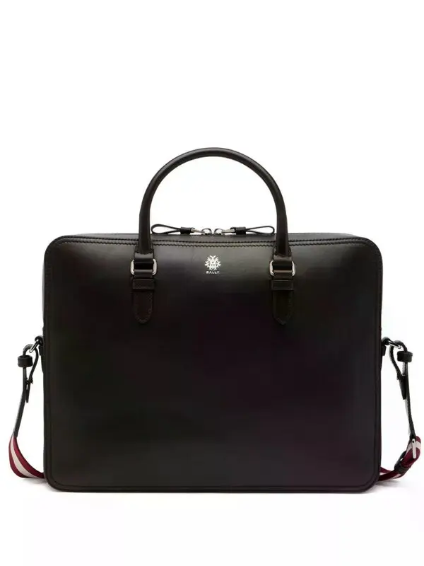 Bally Ray Leather Briefcase - Brown