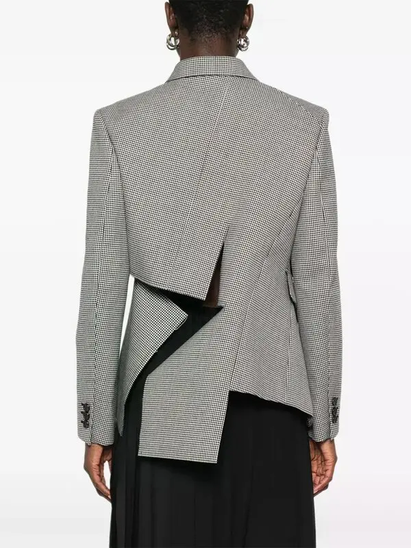 Comme Des Garçons Houndstooth Panelled Jacket