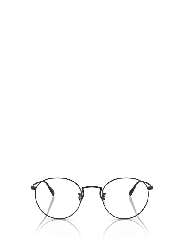Oliver Spencer Round Eyeglasses - Matte Black