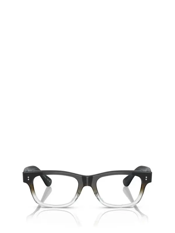 Oliver Spencer Squarish Eyeglasses - Dark Military / Crystal Gradient