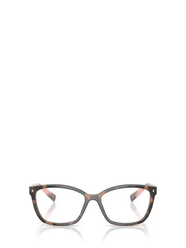 Prada Irregular Eyeglasses - Mauve Tortoise