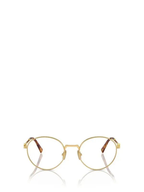 Miu Miu Eyeglasses Rounded - Gold