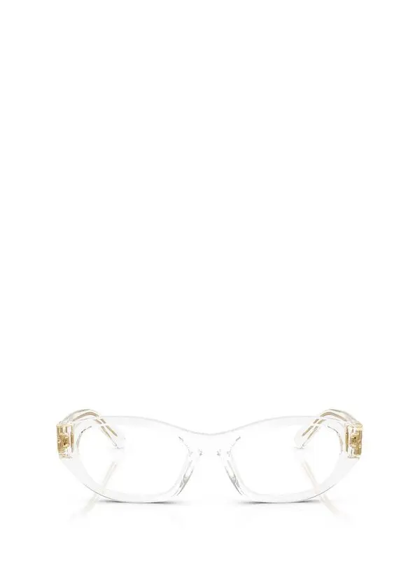 Miu Miu Eyeglasses Oval Frame - Transparent