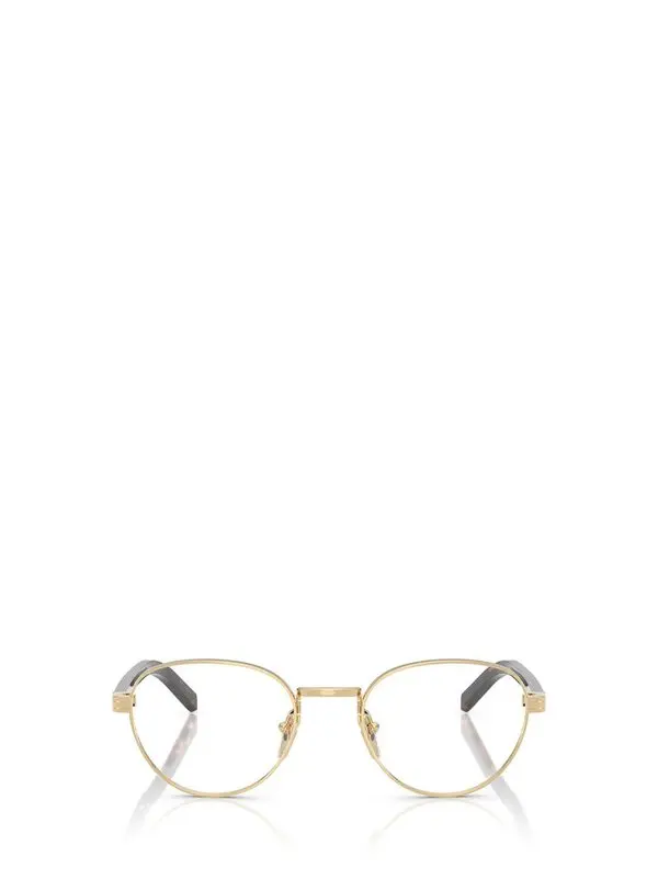 Prada Rounded Eyeglasses - Gold