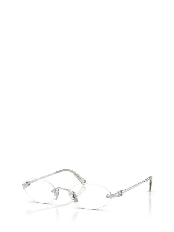 Miu Miu Eyeglasses Oval - Silver