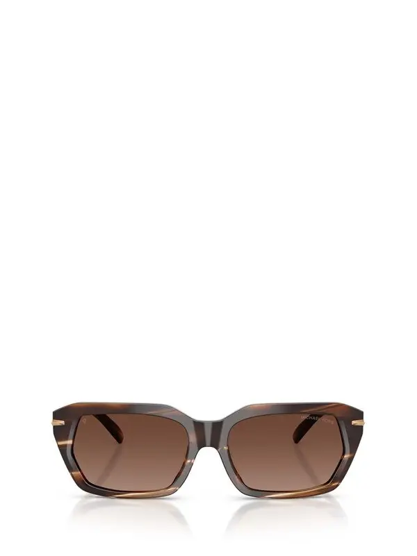 Michael Kors Rectangular Sunglasses - Brown Horn