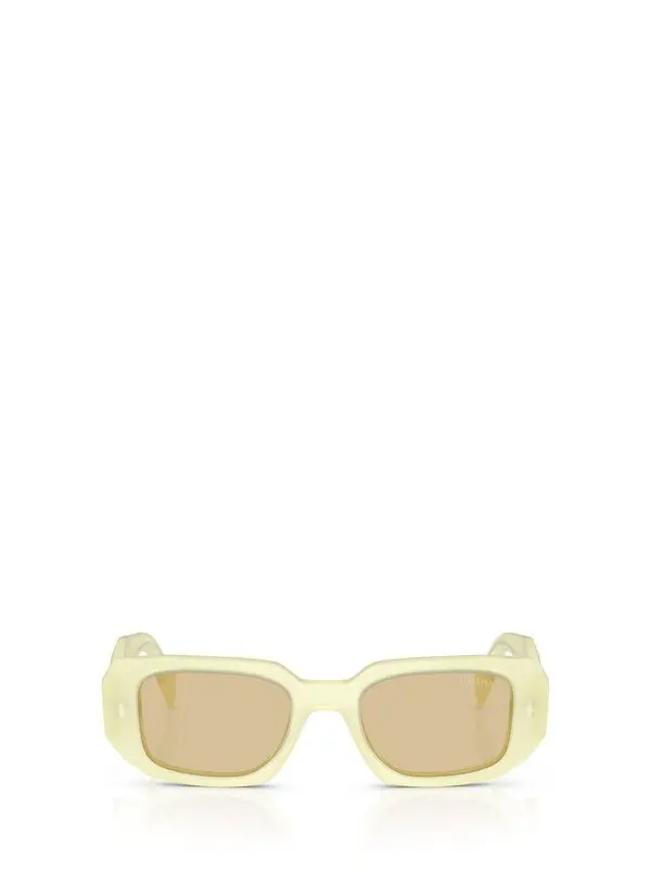 Prada Rectangular Sunglasses - Frosted Vanilla