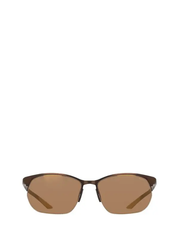 Nike Rectangle Sunglasses - Brushed Walnut / Amber Mirror