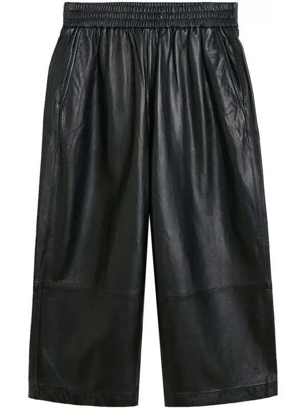 HERSKIND Eagle Leather Cropped Trousers