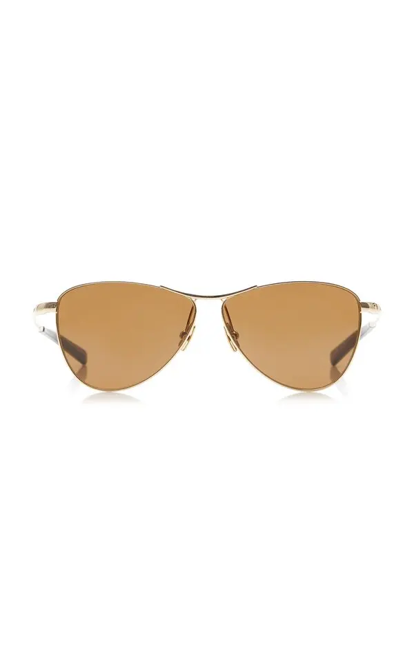 Saint Laurent Aviator Sunglasses - Gold