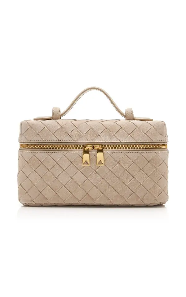 Bottega Veneta Intrecciato Leather Vanity Case - Gold