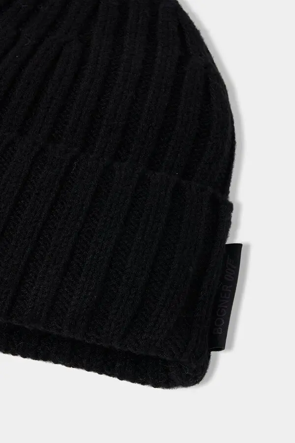 Bogner Bond Ribbed Beanie - Black