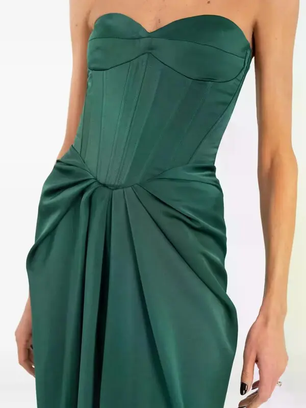 green corset maxi dress Felicity Lace Up Corset Maxi Dress main image 0