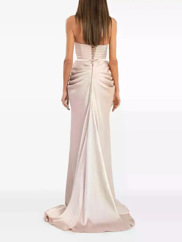 ANA RADU Corset Maxi Dress - Neutrals