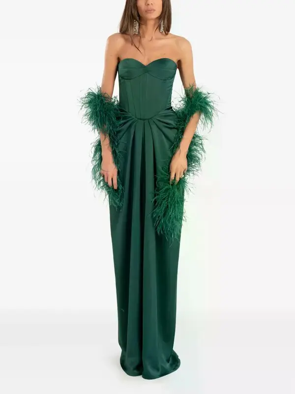 ANA RADU Strapless Maxi Dress