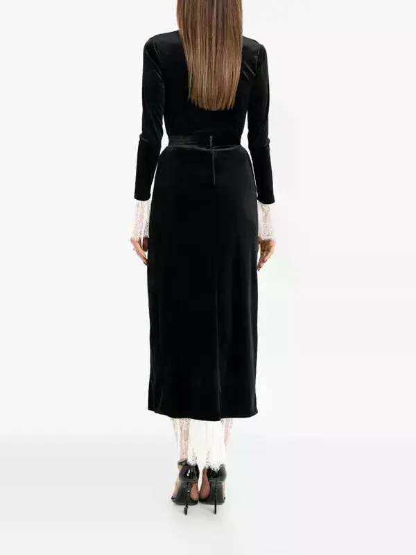 ANA RADU V-neck Midi Dress