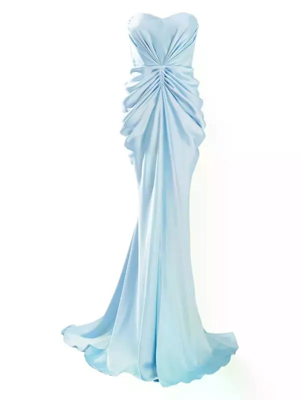 ANA RADU Strapless Maxi Dress - Blue