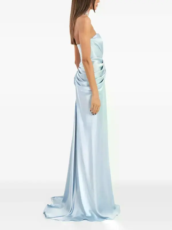 ANA RADU Strapless Maxi Dress - Blue