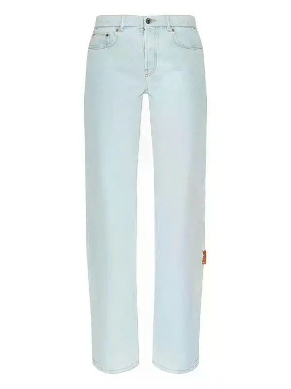 Off-White Five-pocket Cotton Jeans