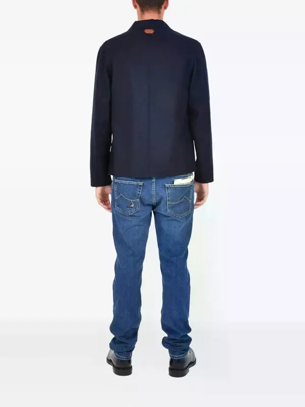 Jacob Cohen Button-fastening Pocket-chest Shirt - Blue