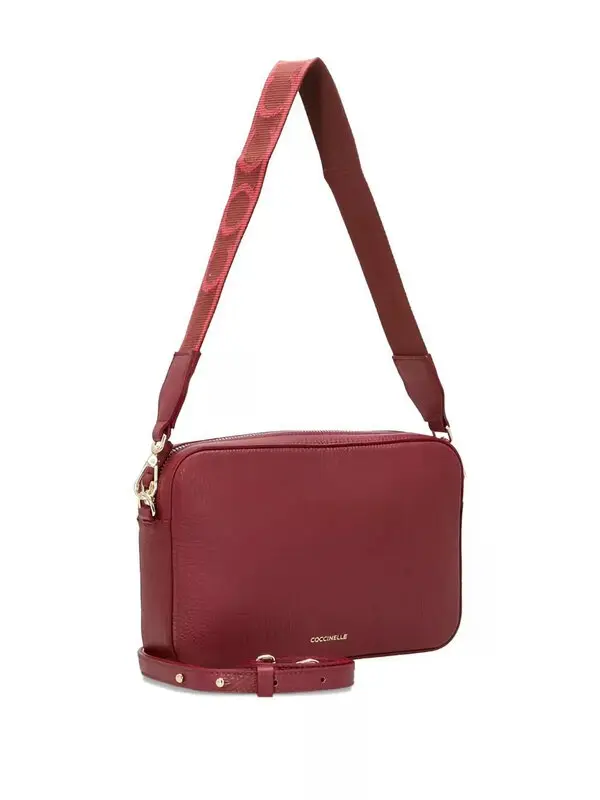 COCCINELLE Textured Strap Shoulder Bag - Red