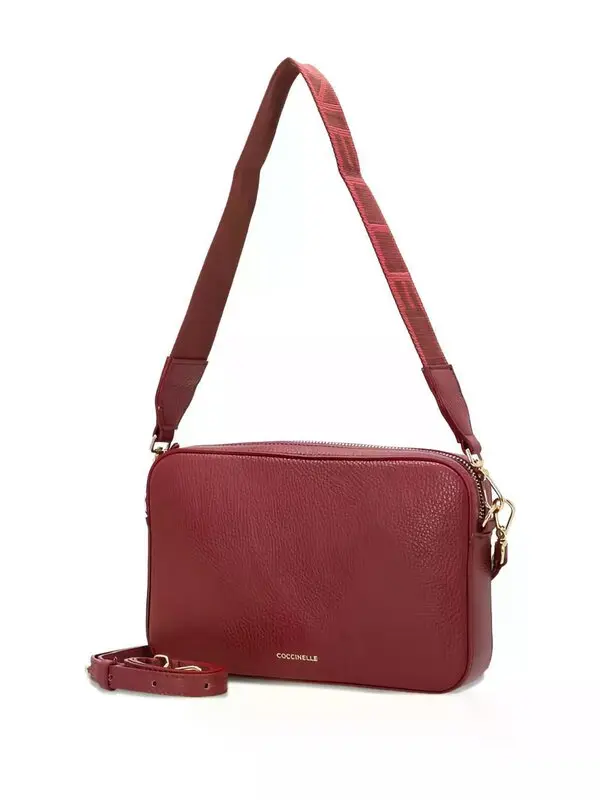 COCCINELLE Textured Strap Shoulder Bag - Red