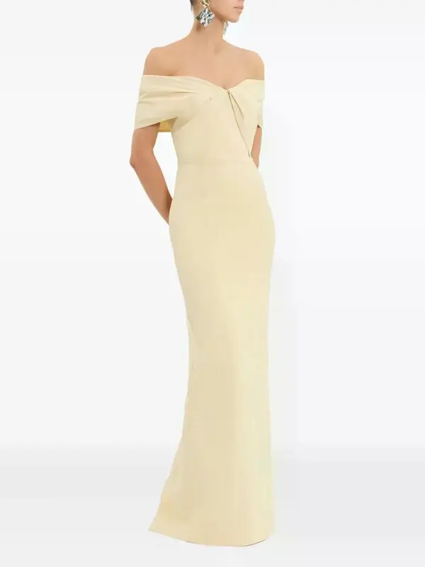 Rebecca Vallance Aubriella Off-shoulder Dress - Neutrals