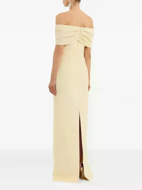 Rebecca Vallance Aubriella Off-shoulder Dress - Neutrals