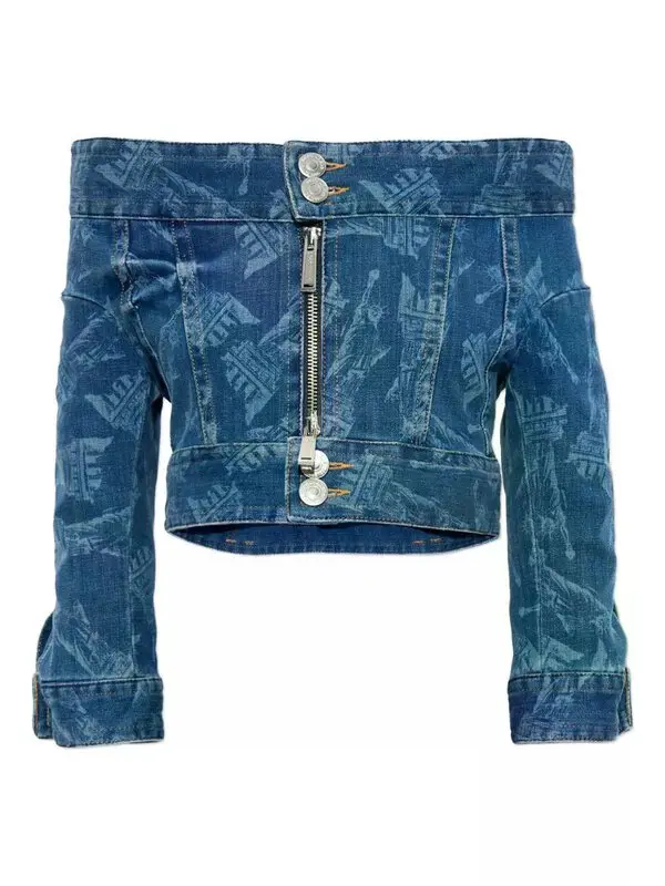 Dsquared2 X Vaquera Off-shoulder Jacket