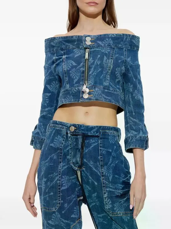 Dsquared2 X Vaquera Off-shoulder Jacket