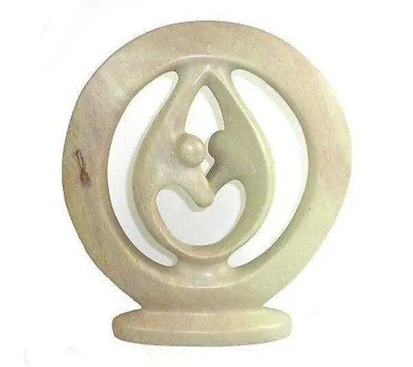 GLOBAL CRAFTS Lovers Embrace Stone Sculpture - One-color