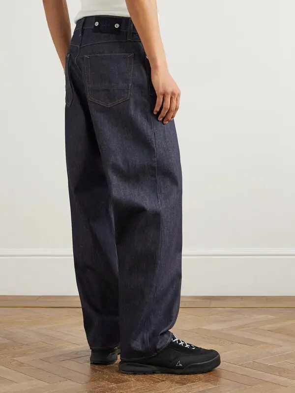 Stone Island Straight-leg Organic Jeans With Logo Appliqu