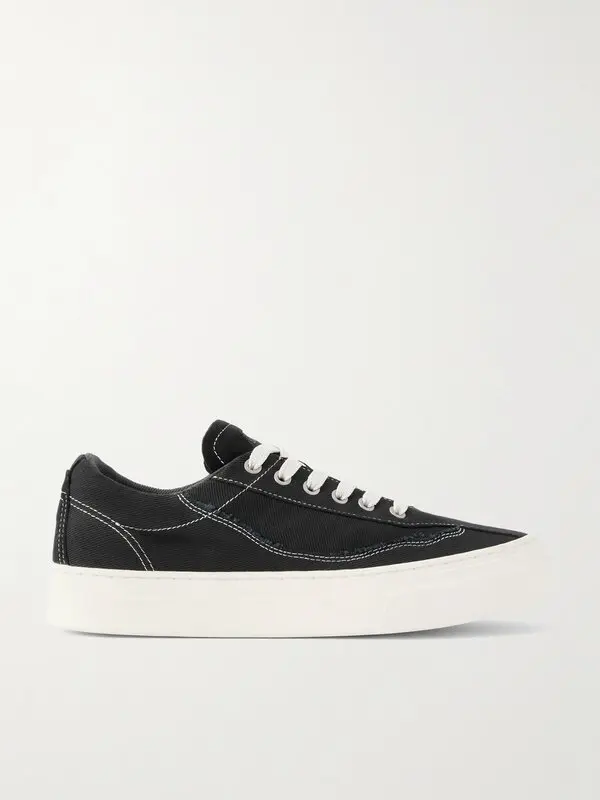 OMNI Dellow Leather-trimmed Distressed Drill Sneakers