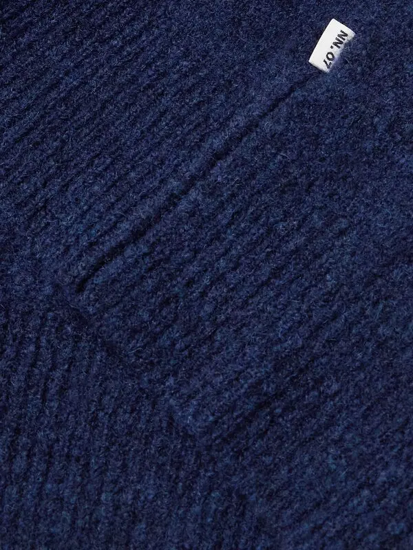 Nn07 Recycled-wool Blend Polo Sweater - Blue