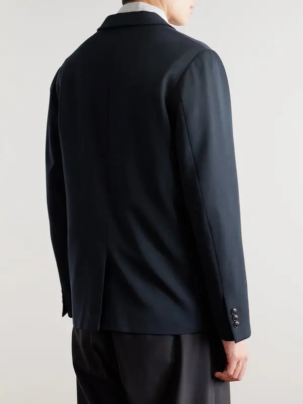 Nn07 Jordin 10002 Double-breasted Wool-blend Twill Blazer